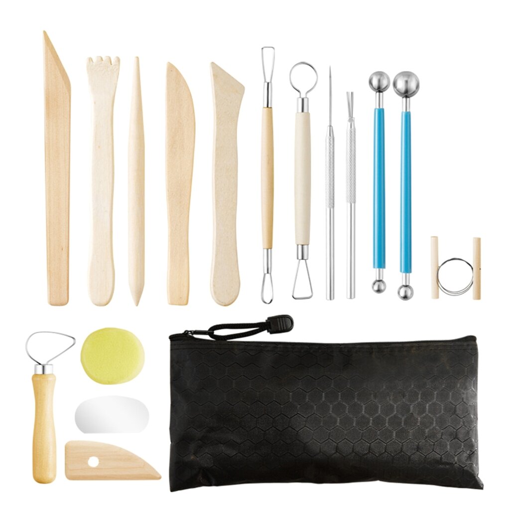 Набор из 17 предметов, набор палочек для таблеток, силиконовая ручка для точечного сверления, глиняная скульптура, набор мягкой глины