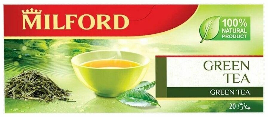 Чай MILFORD Зеленый (20 пакетиков) 30г