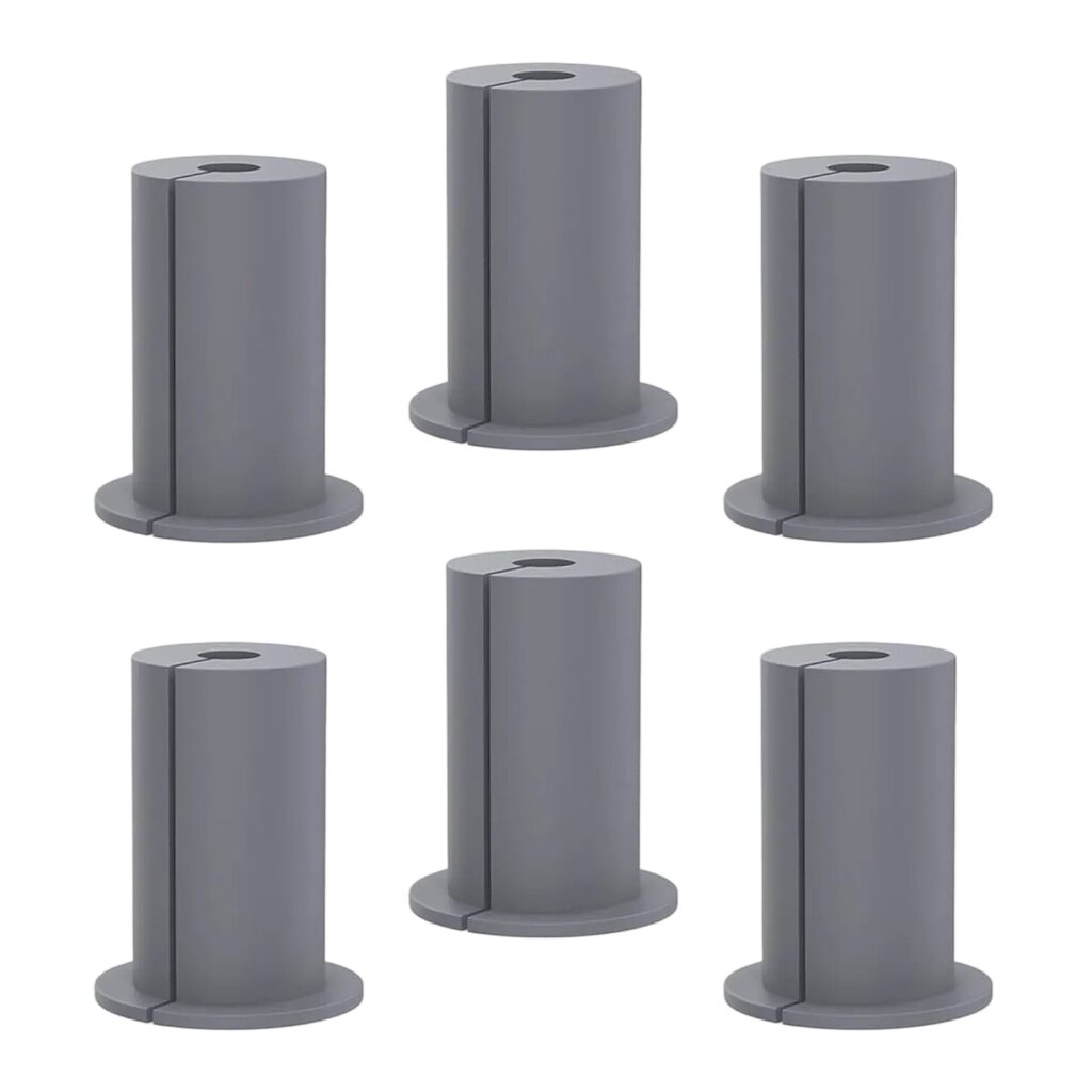 6шт Втулка для отверстия в мебельной стенке Кабельная втулка, Резиновая крышка для сквозных отверстий