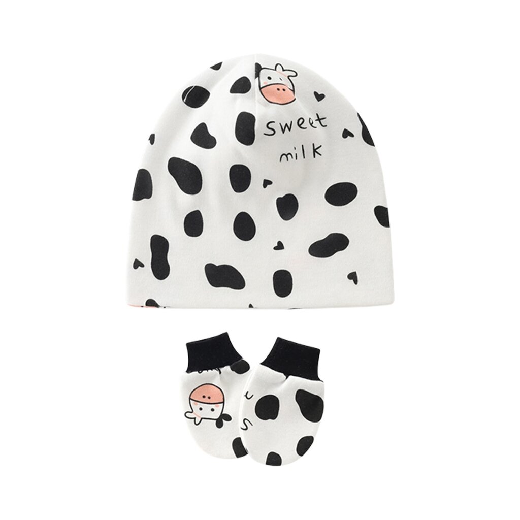 Мягкая дышащая шапочка и варежки для новорожденных, комплект аксессуаров для младенцев 0-1 месяца