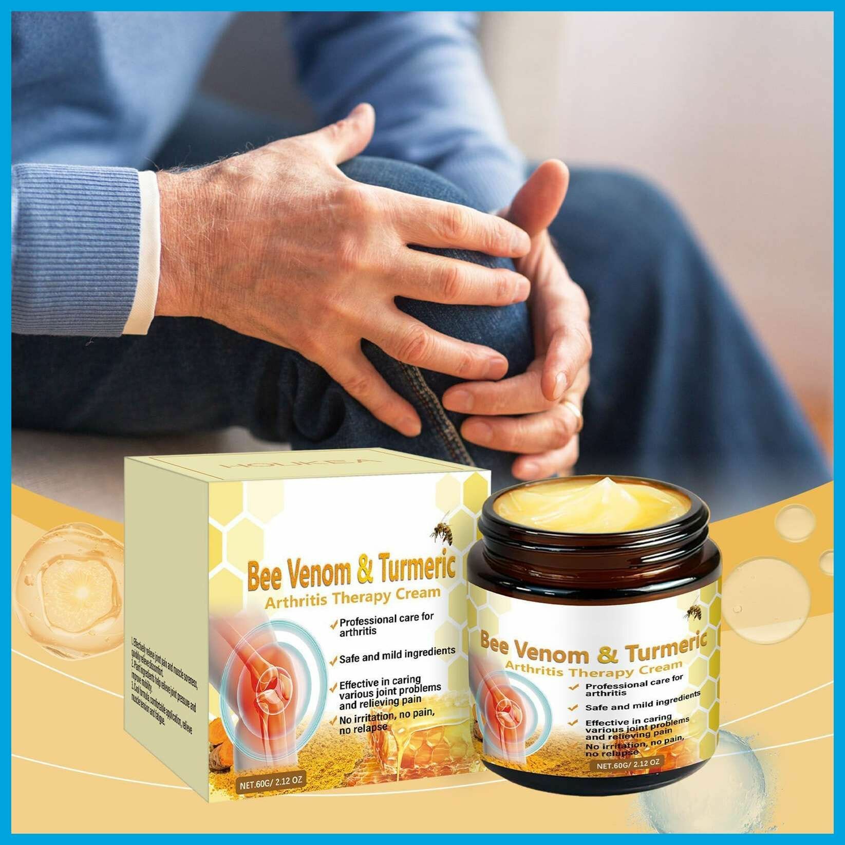 Куркума крем для суставов, облегчение дискомфорта в суставах рук и ног, массажный бальзам