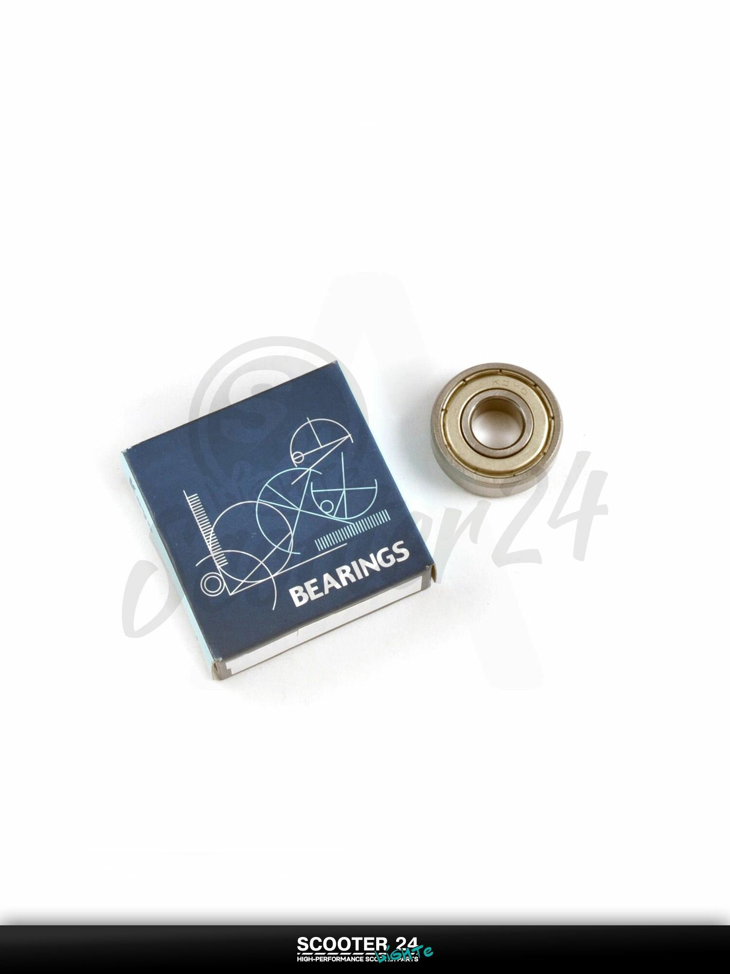 Подшипник заднего колеса 6301-ZZ 12-37-12 на мопед и мотоцикл Delta / Дельта, редуктор 4T CH250 (Япония) "KOY"