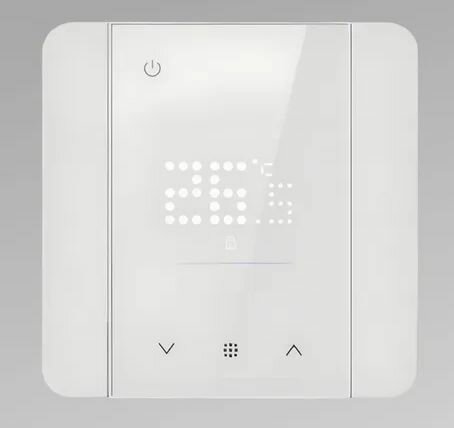 Kiptover KTE-R терморегулятор для теплого пола электронный сенсорный, рамка 55x55, Wi-Fi, Белый