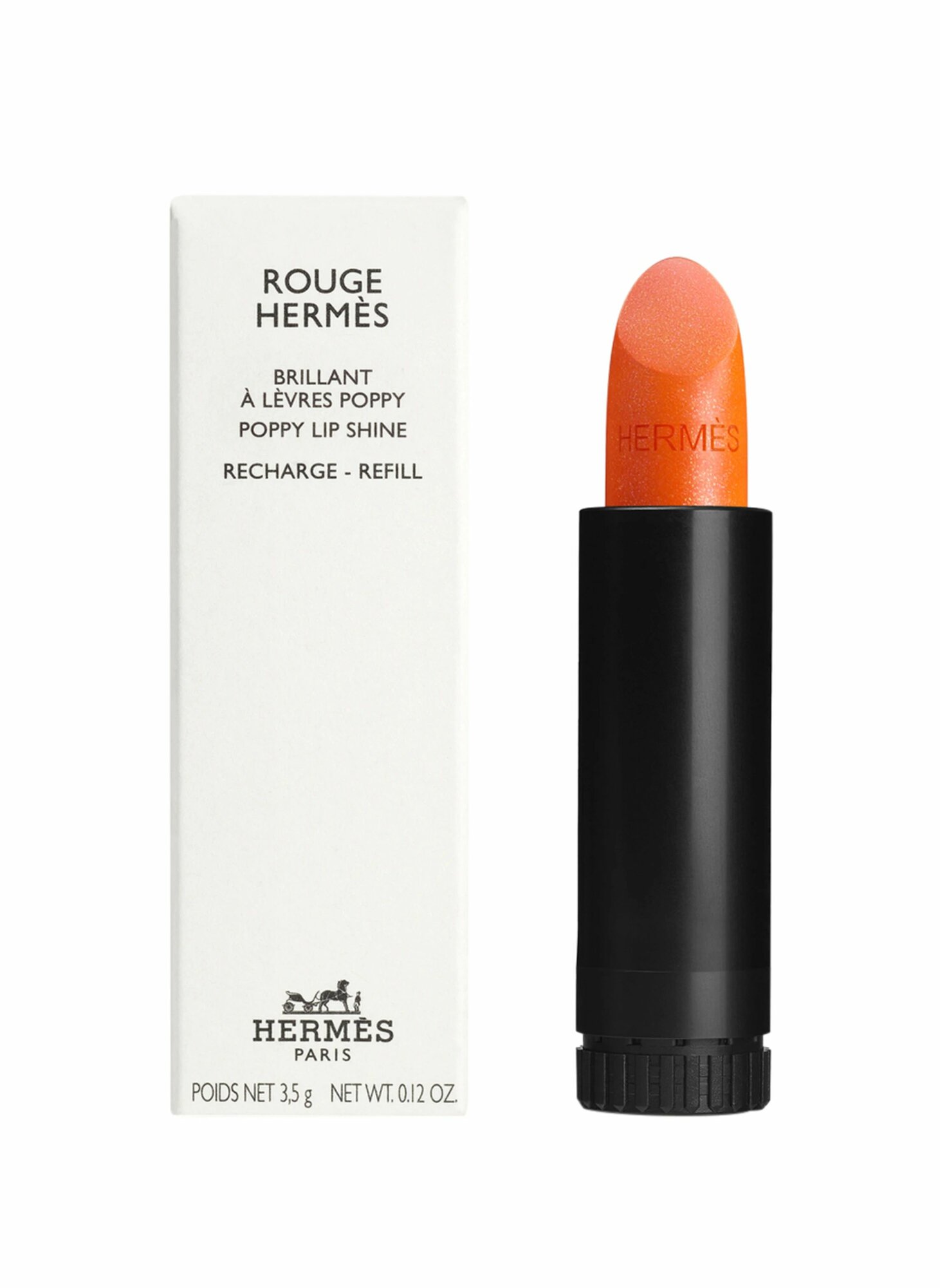 HERMES Сменный блок-блеск для губ ROUGE HERMES Gloss Stick Poppy 3.5г