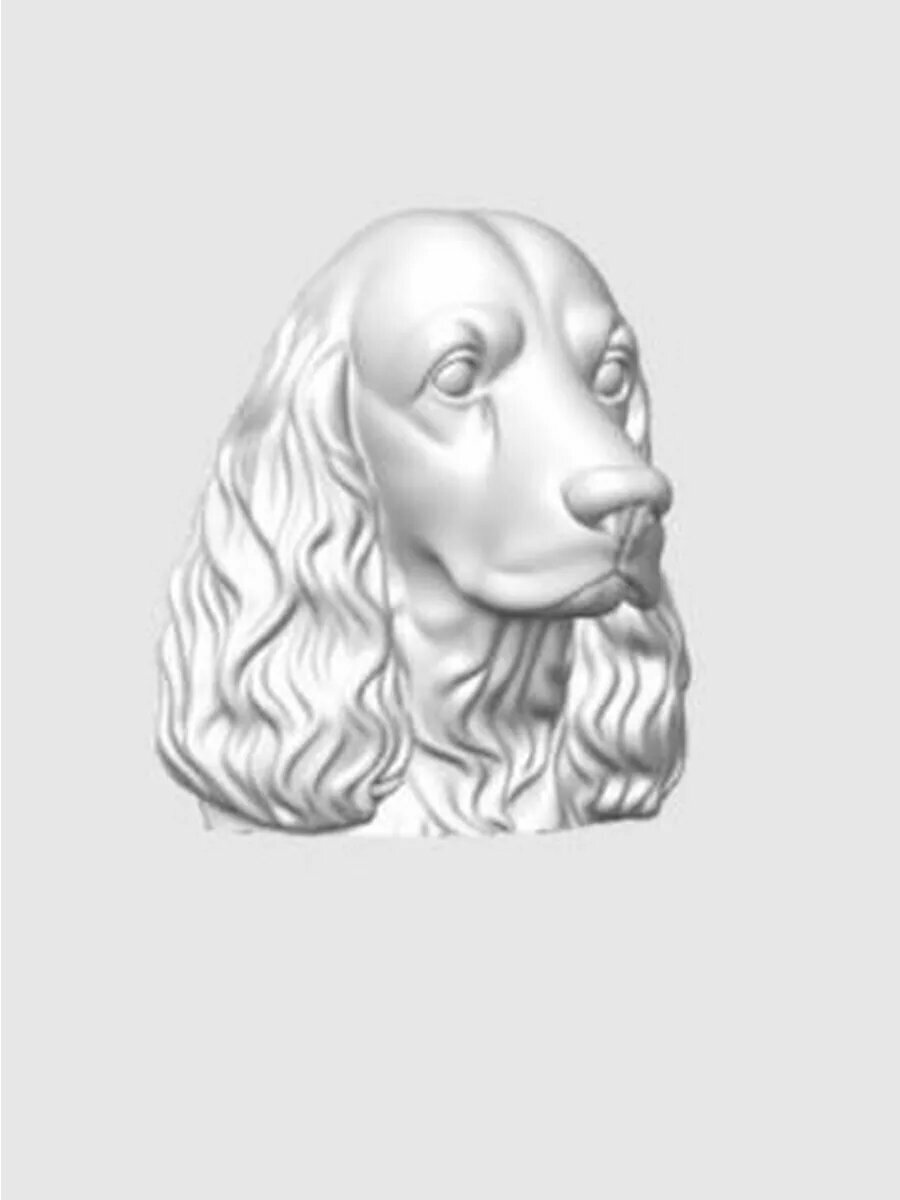 Статуэтка собаки-Кокер-спаниель (10см, белый)