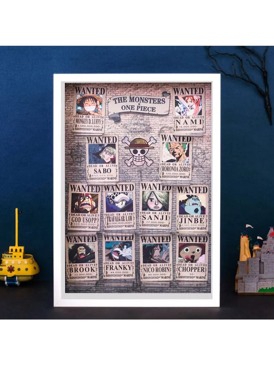 Дисплей-бокс One Piece (Фоторамка 12 - Белый, модель)