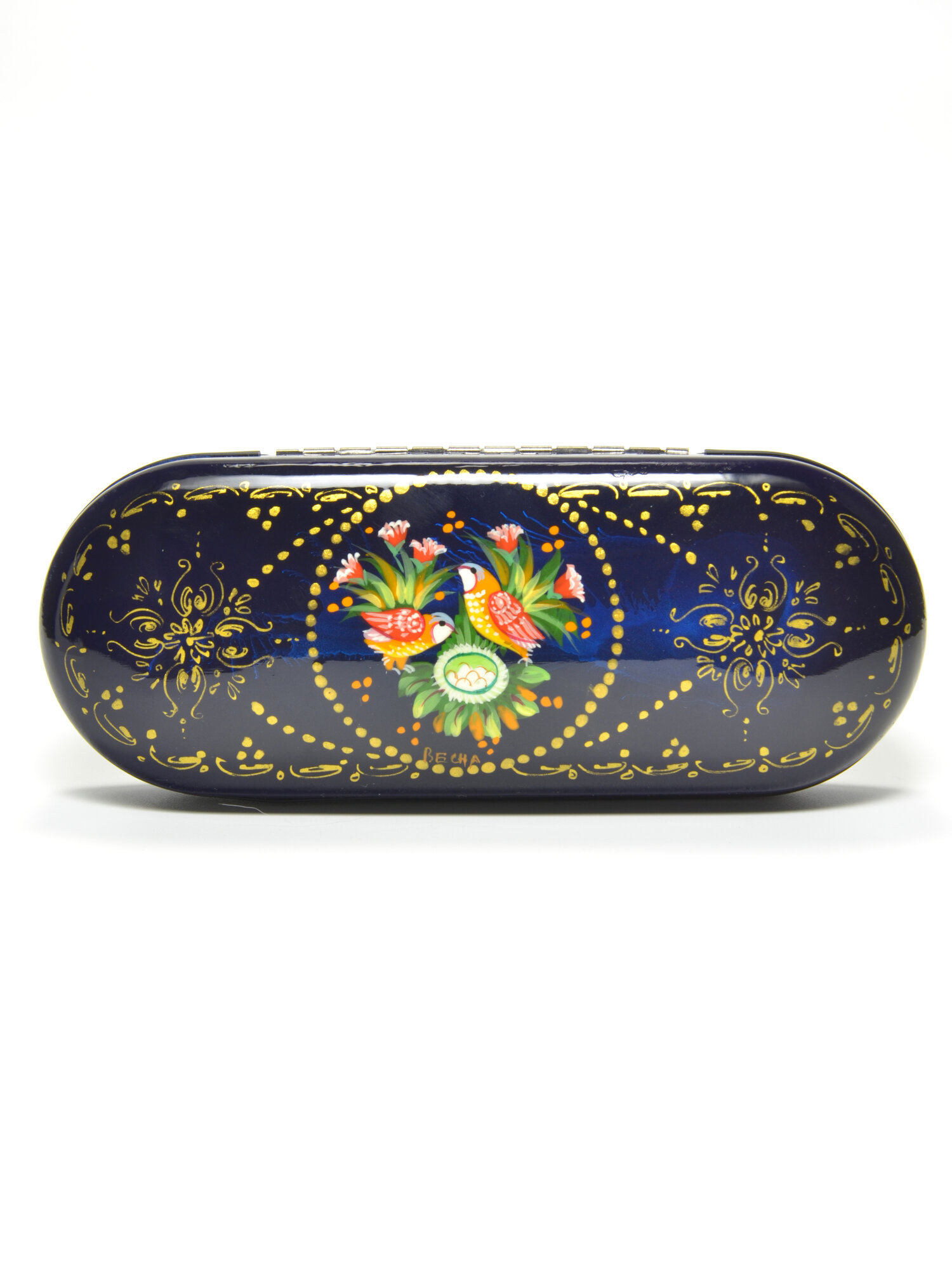 Футляр для очков женский. Гнездо. Очечник. Авторская ручная роспись.