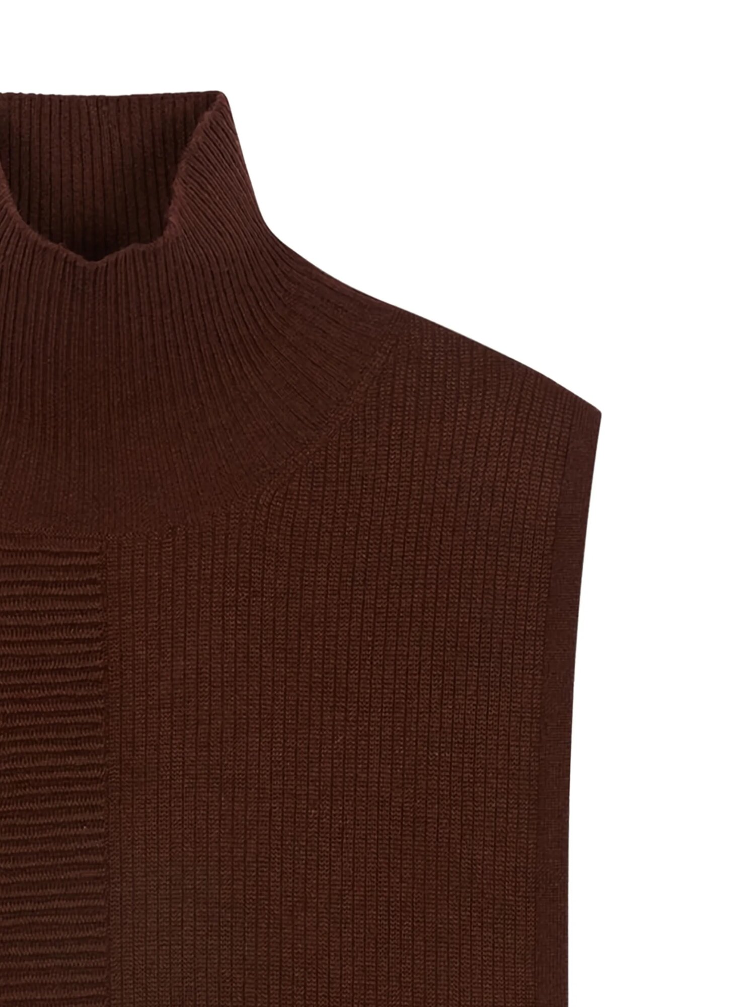 Топ ERIC BOMPARD Ottoman side ties knitted top, размер 44, brown — фото 1