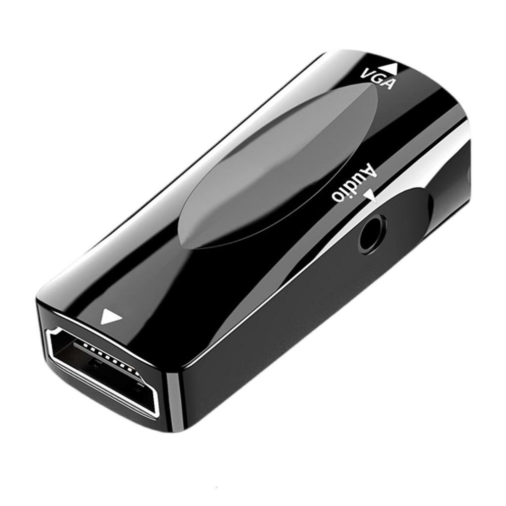Адаптер HDMI–VGA с аудиовыходом, Черный - Женщина к женщине