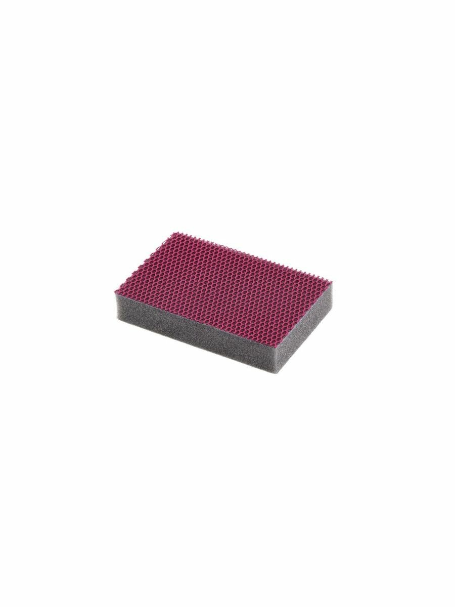 Губки для мытья посуды набор Maya Pad EVO, серо-красные 4 шт.