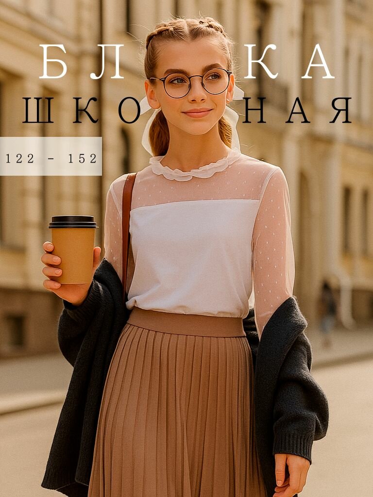 Школьная блуза Весна 2026