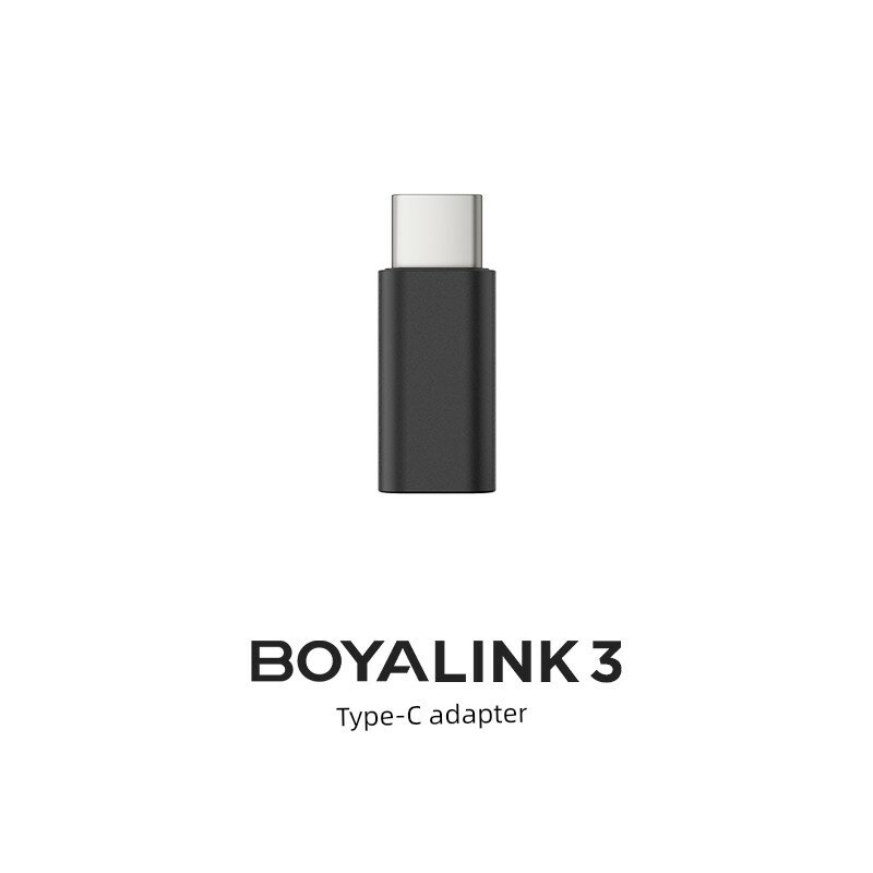 Беспроводной микрофон BOYALINK 3/BOYAMIC 2: передатчик, приемник, адаптер, кабель, аксессуары Адаптер BOYALINK3 Type-C