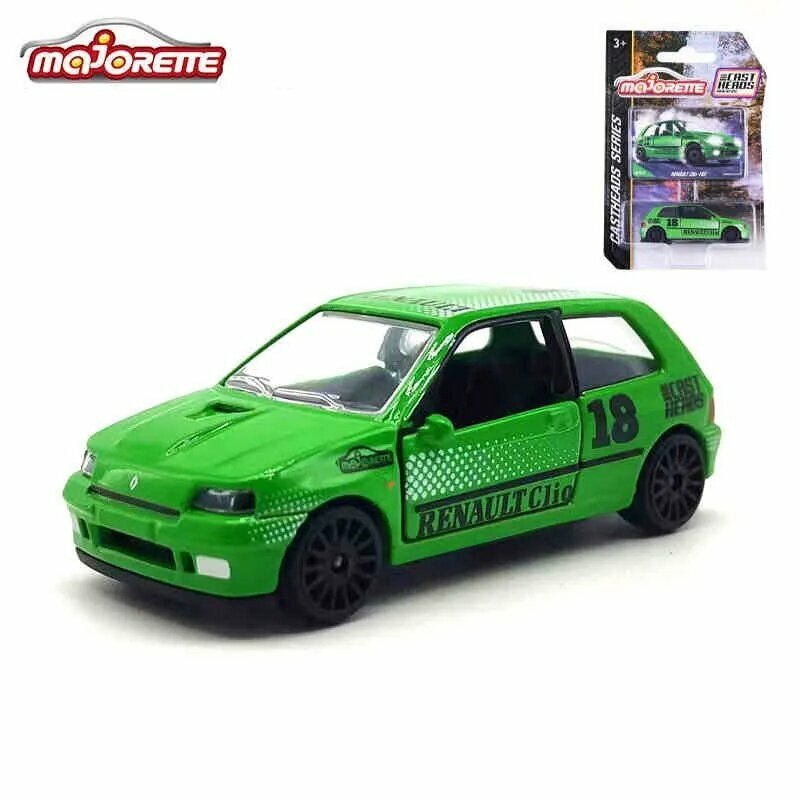 Машинка Majorette 212054210 - Serie CastHeads - Renault Clio 16s