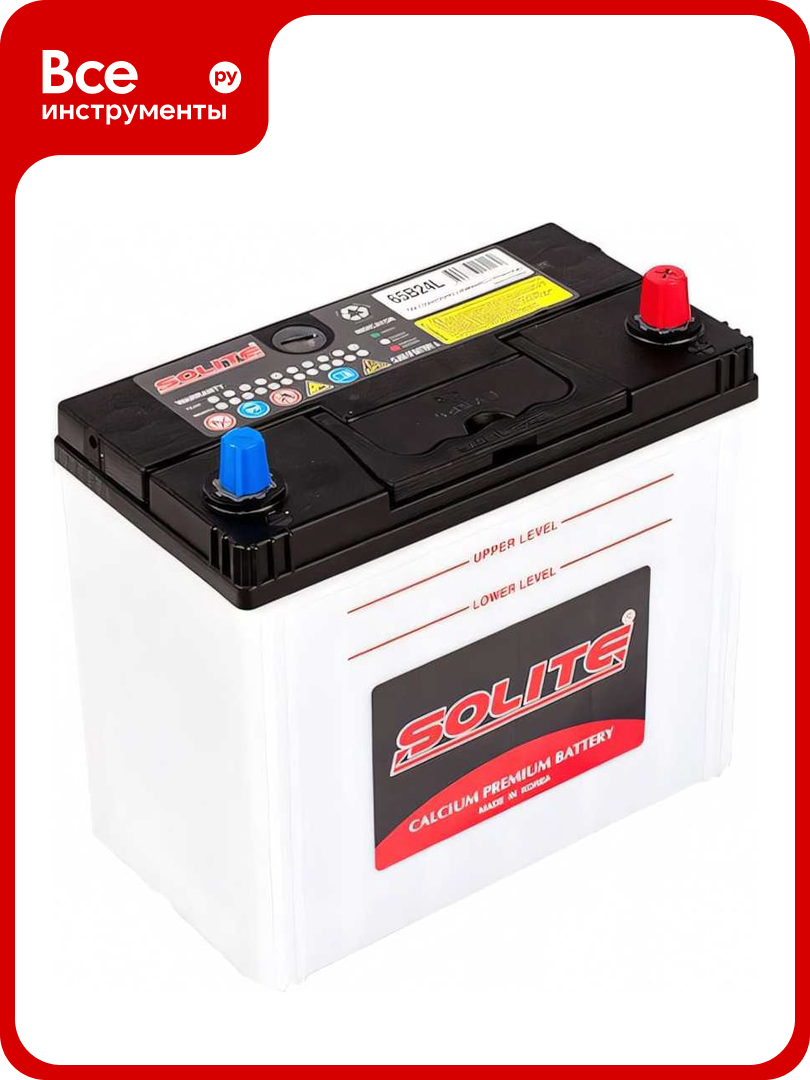 Аккумуляторная батарея SOLITE 6СТ50 236х128х220 65B24L