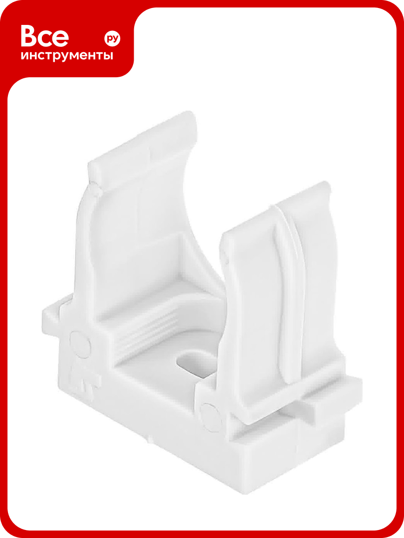 Крепеж-клипса TDM ELECTRIC для трубы 32 мм, для прямого монтажа, 25 шт. белая TDM ELECTRIC SQ0405-8014