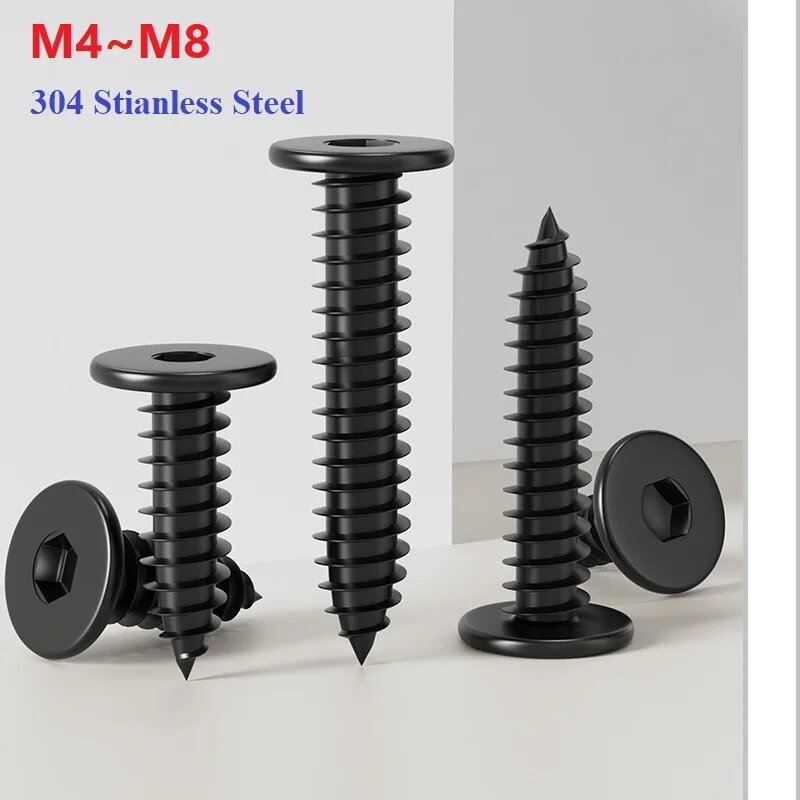 Саморезы M5x35mm из нержавеющей стали (20шт)