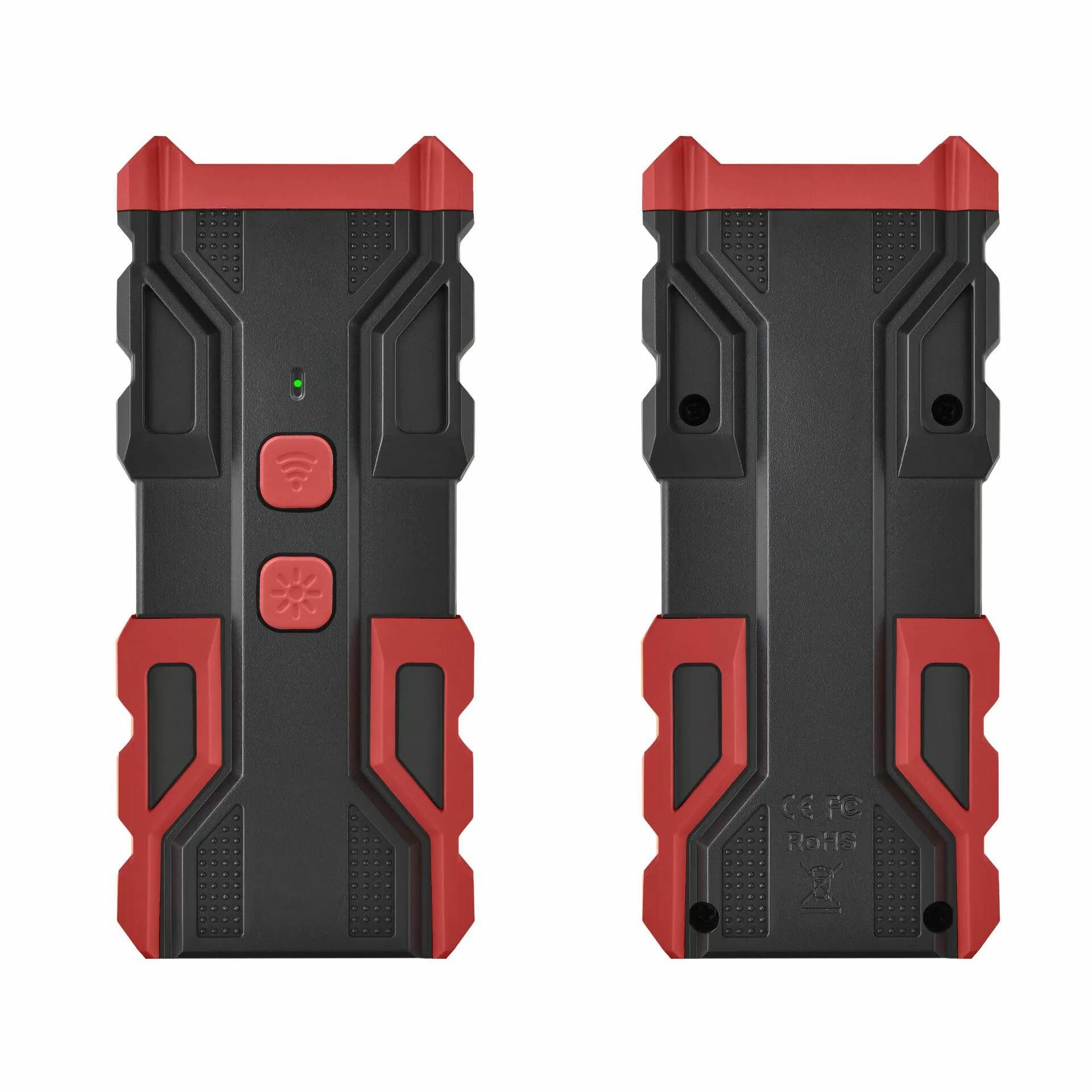 Двухъядерный ультразвуковой отпугиватель собак для открытого воздуха с двойным освещением и портативным шумогасителем, оснащенный большой ёмкостью и выполненным в виде бронзового артефакта