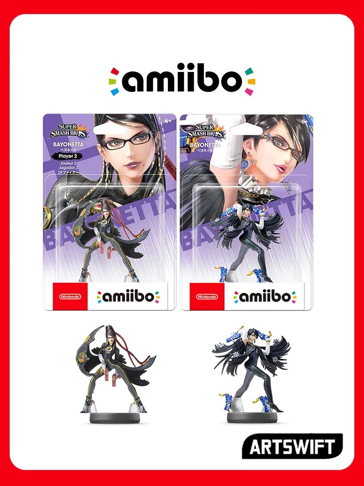 Nintendo amiibo Фигурка Bayonetta 1P+ 2P (Super Smash Bros. Collection) Asian Version ARTSWIFT