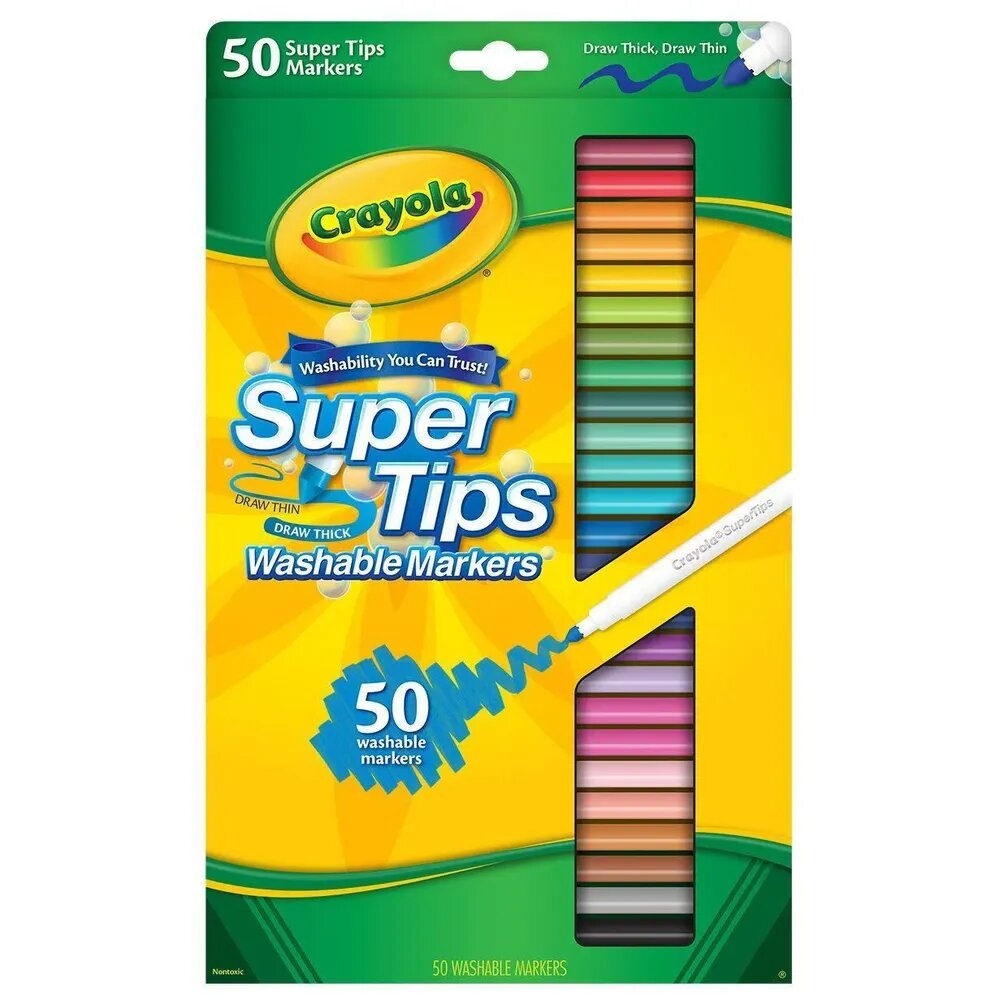 Crayola Набор карандашей, вид карандаша: Цветной, Акварельный, 50 шт.