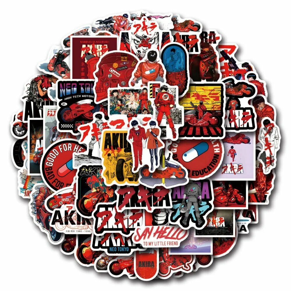Набор стикеров Akira, 55 Pcs
