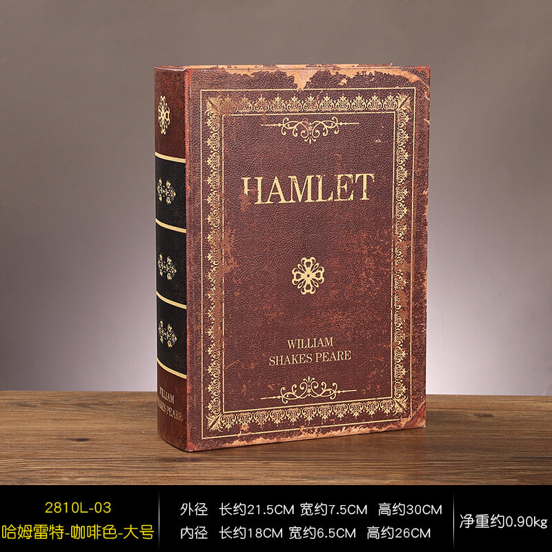 Имитация книги, модель книги для декора в кабинете, офисе, книжной полке, винтажная декоративная книга, реквизит для фотографии, ремесленная демонстрация