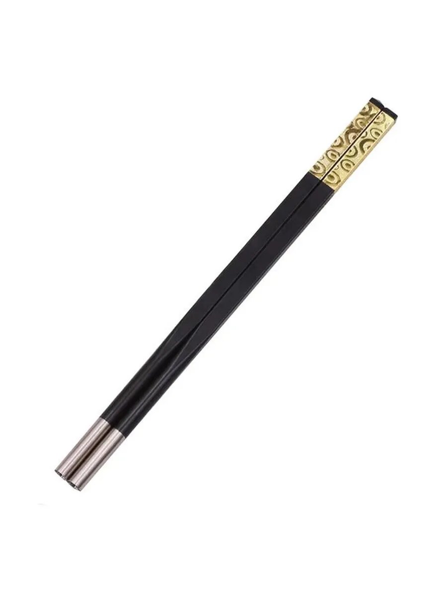 Премиум палочки из сплава с золотой ручкой, бамбук