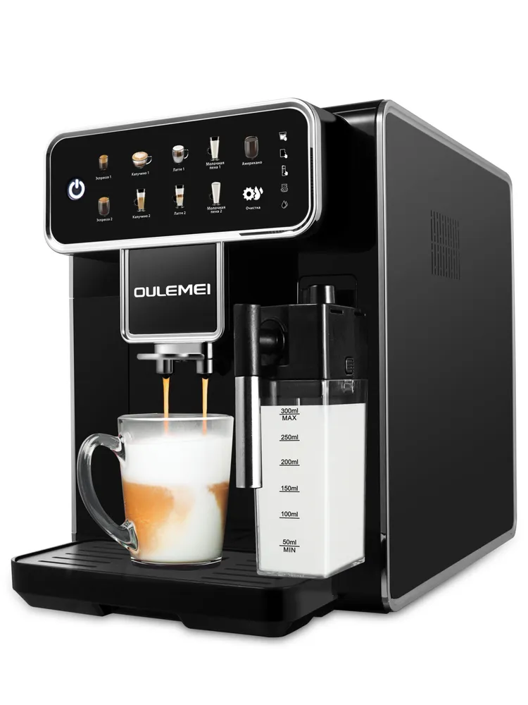 Кофемашина OULEMEI OLM-KFB007, автоматическая, встроенная кофемолка