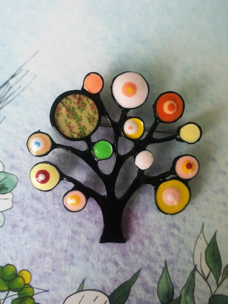 Брошь-кулон 2 в 1 "Дерево жизни", талисман, от сглаза, август