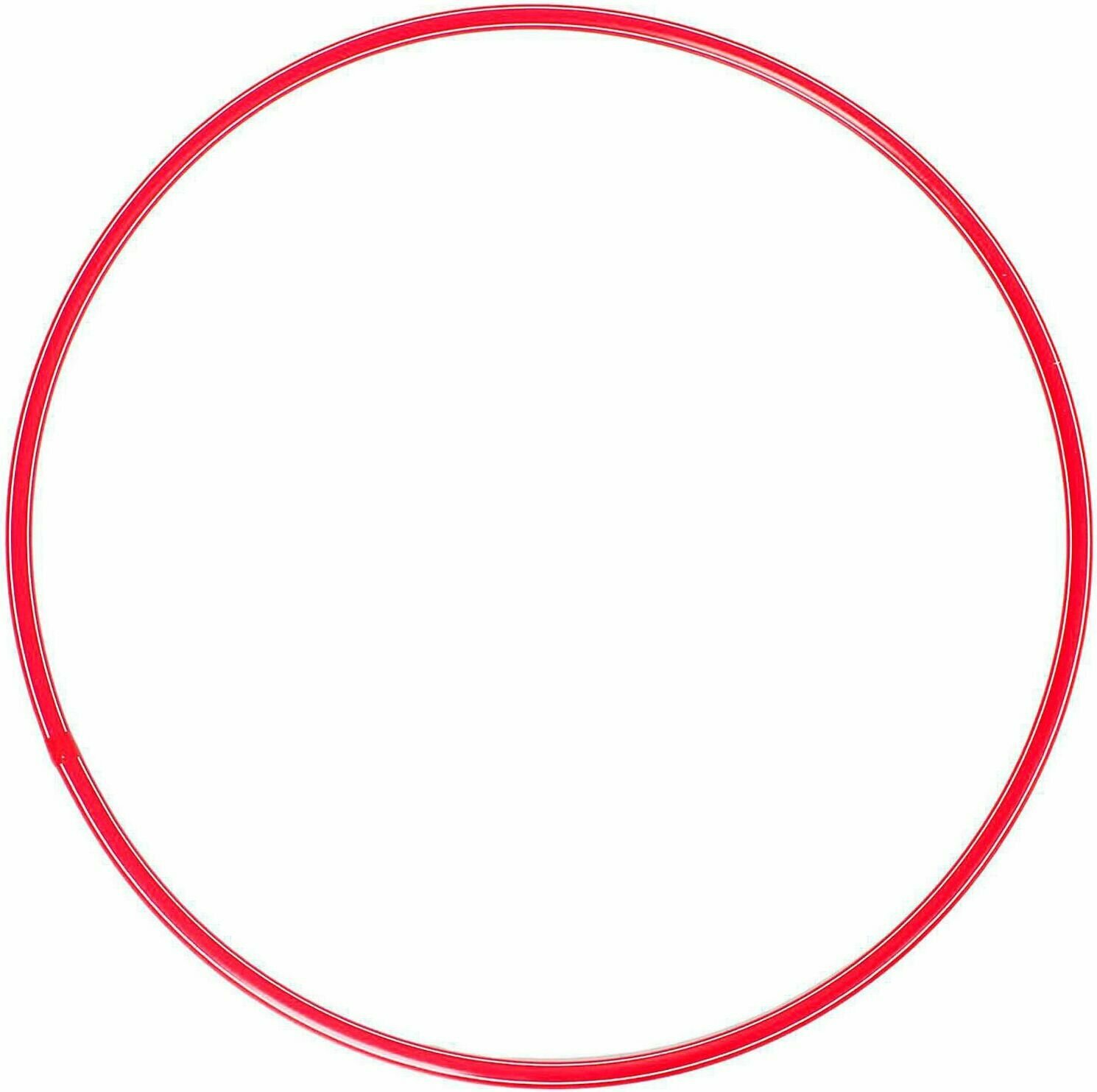 Обруч детский для художественной гимнастики, диаметр 70 см, толщина 2 см, хулахуп для похудения, занятий фитнесом и спортом, для физкультуры, лфк и зарядки, цвет красный