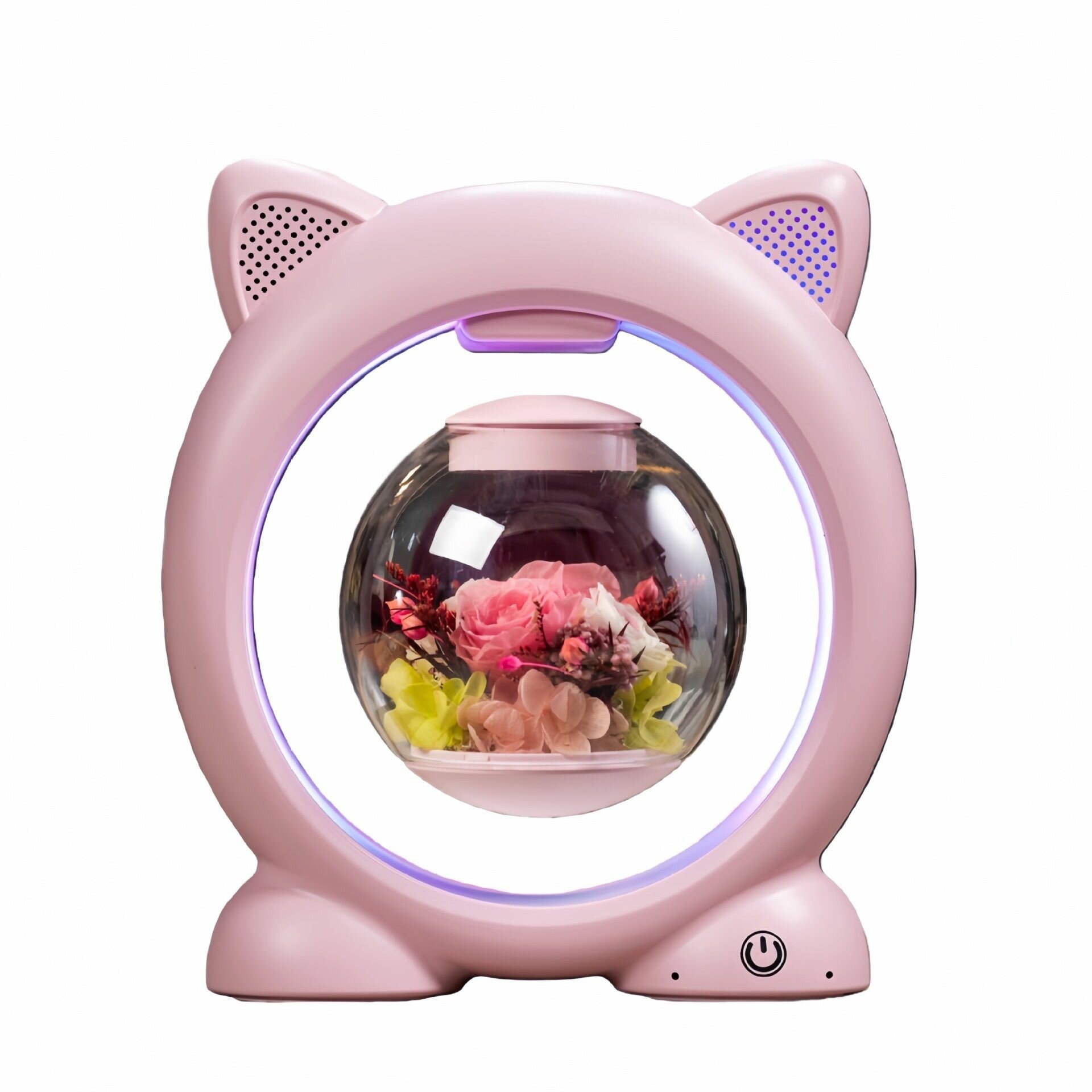 Магнитная левитация, украшение из сохраненных цветов со звуковой функцией, подарок на День святого Валентина