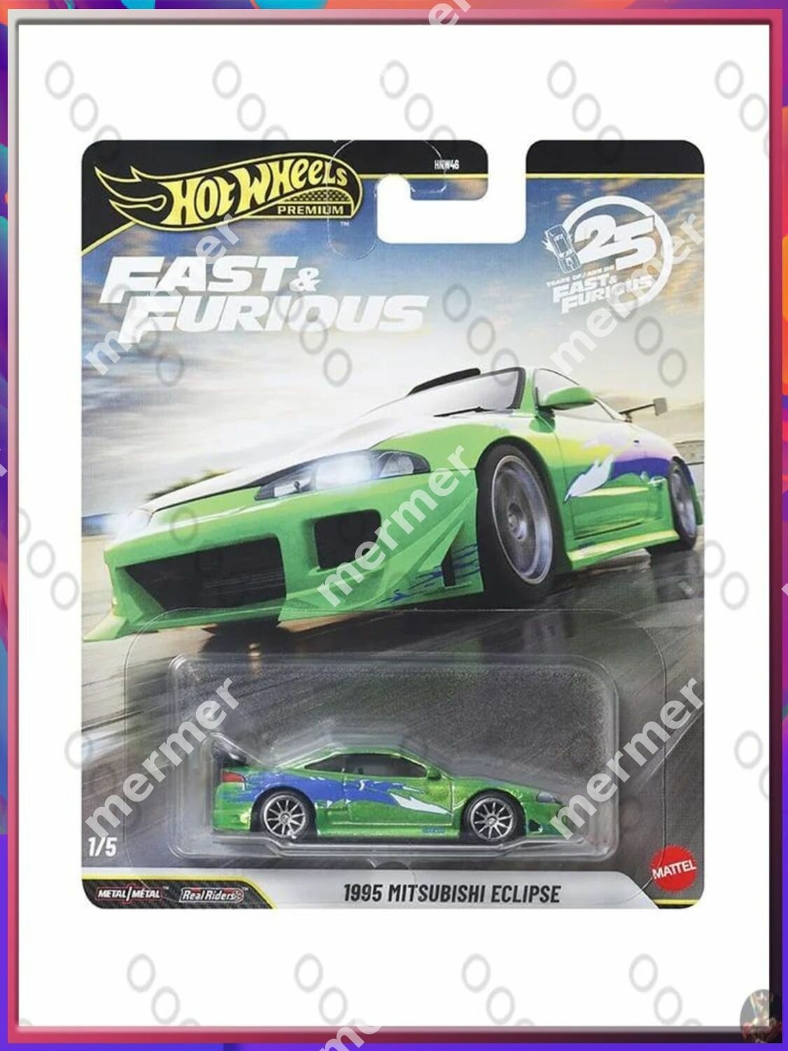 Эксклюзивная модель 1995 Mitsubishi Eclipse Fast Furious 2026N HNW46