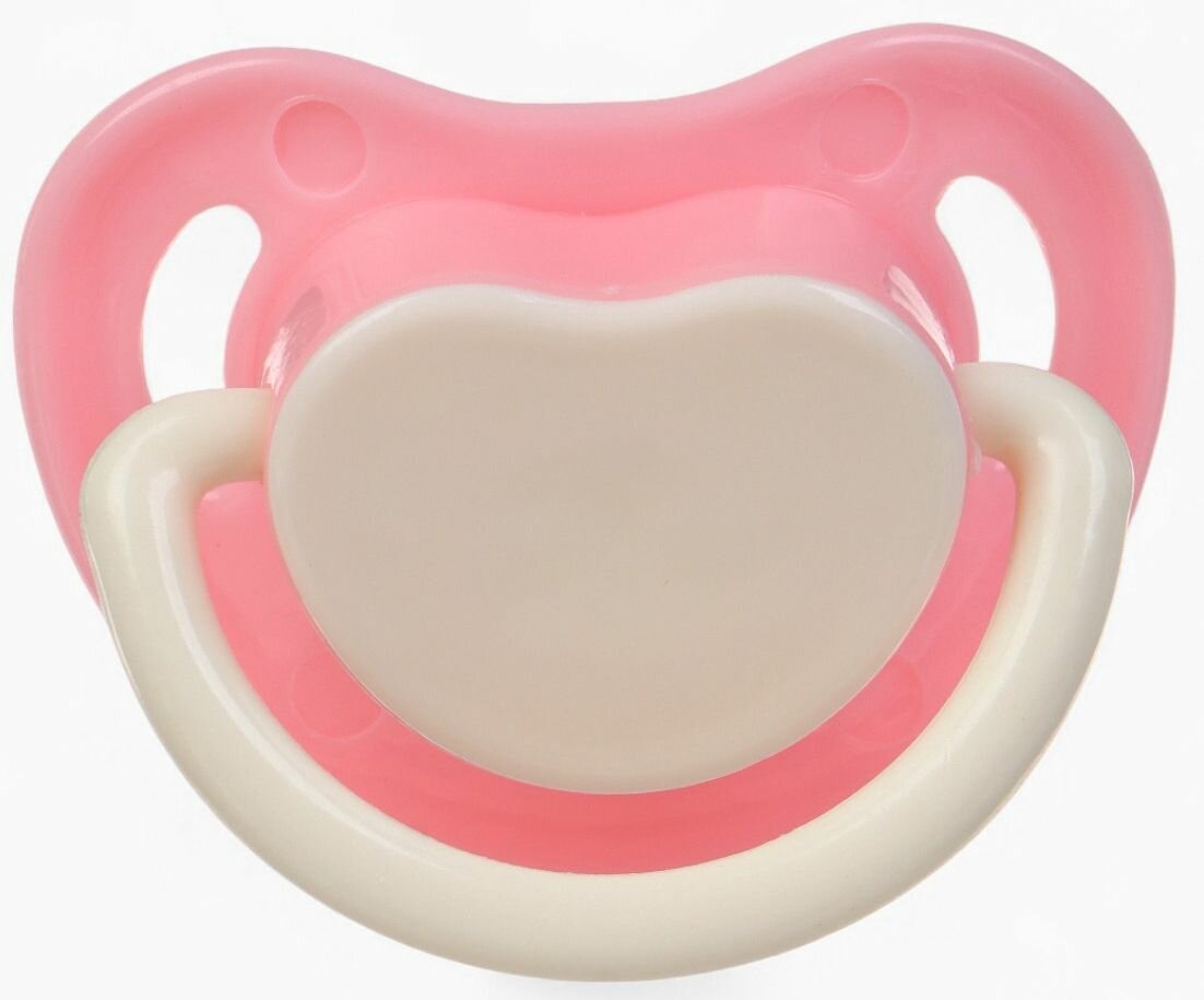 Пустышка с защитным колпачком, анатомическая силиконовая соска для новорожденных малышей от 0 месяцев, в контейнере, розовая