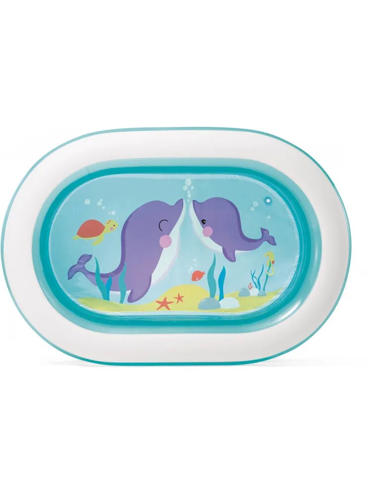 Бассейн надувной Мои морские друзья, 163х107х46см, от 3 лет, 57482 INTEX