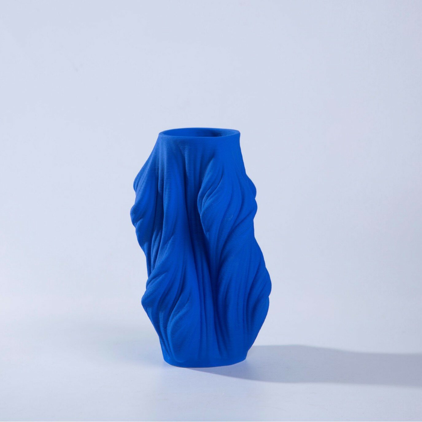 Минималистичный креативный нерегулярный 3D-печатный керамический вазон, современный мягкий декор, модель для дома, офиса, искусственная цветочная ваза