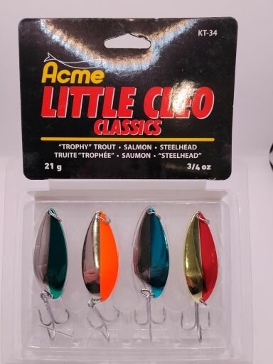 Набор колеблющихся блесен Acme Little Cleo Classics: вес 21г, длина 63мм для рыбалки на хищника