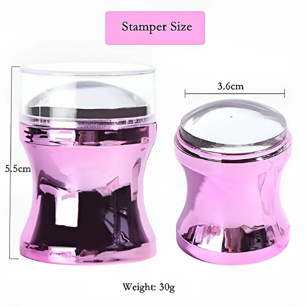 RAGUPEL Набор для французского маникюра с штампом для точного и быстрого нанесения френча, инструмент для дизайна ногтей.