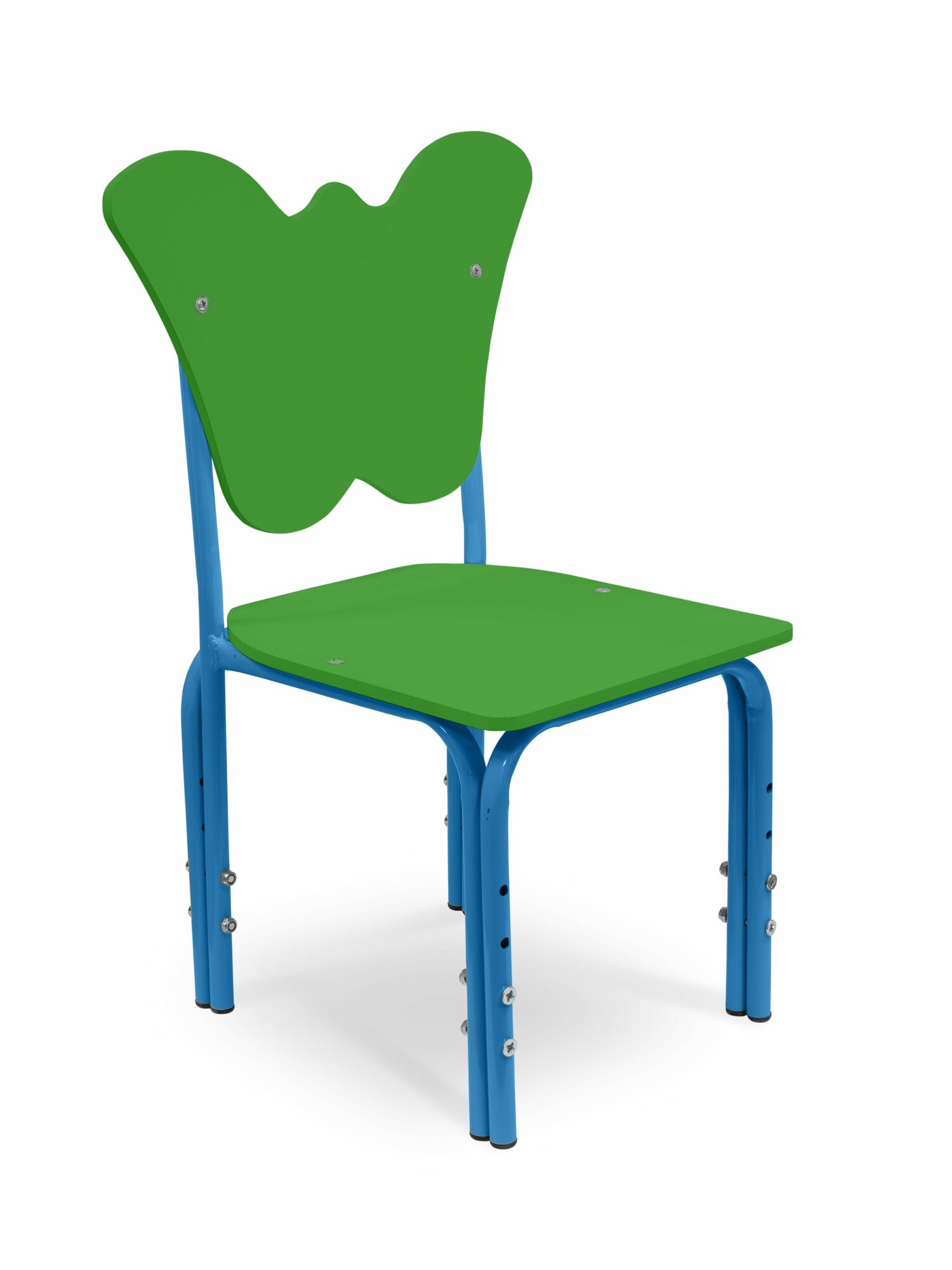 Стульчик детский растущий; Бабочка Зеленый, Синий