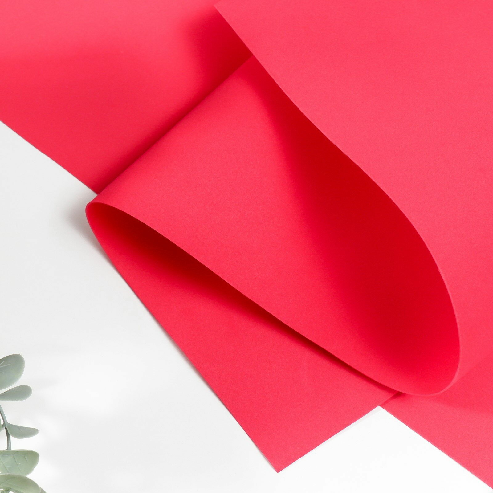 Фоамиран иранский, 0.8-1 мм, красный/135, 60x70 см, тип: декоративная пенка, 10 шт.