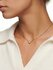 Колье LU Jewel, фианит, длина 37 см, золотой