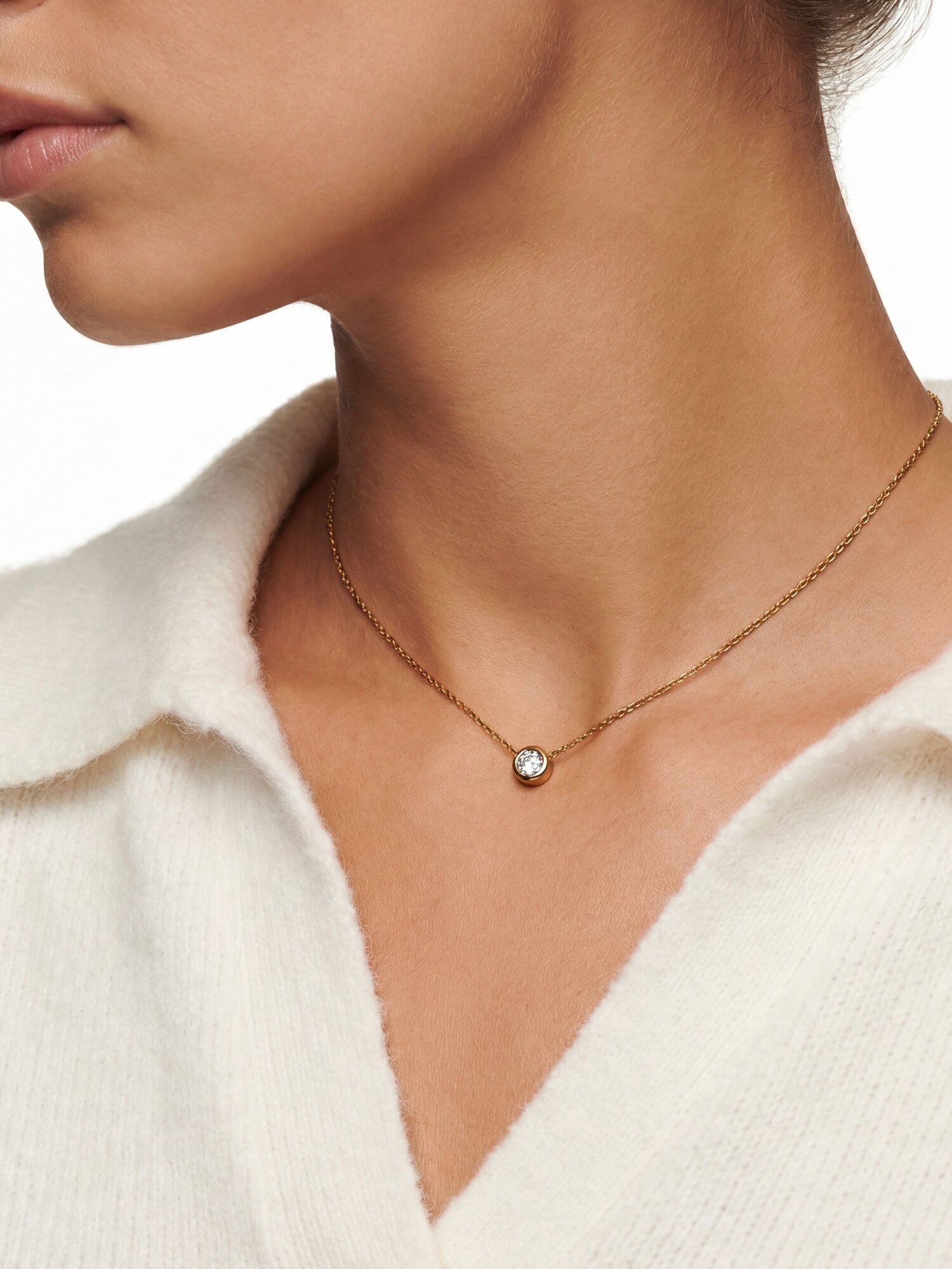 Колье, фианит