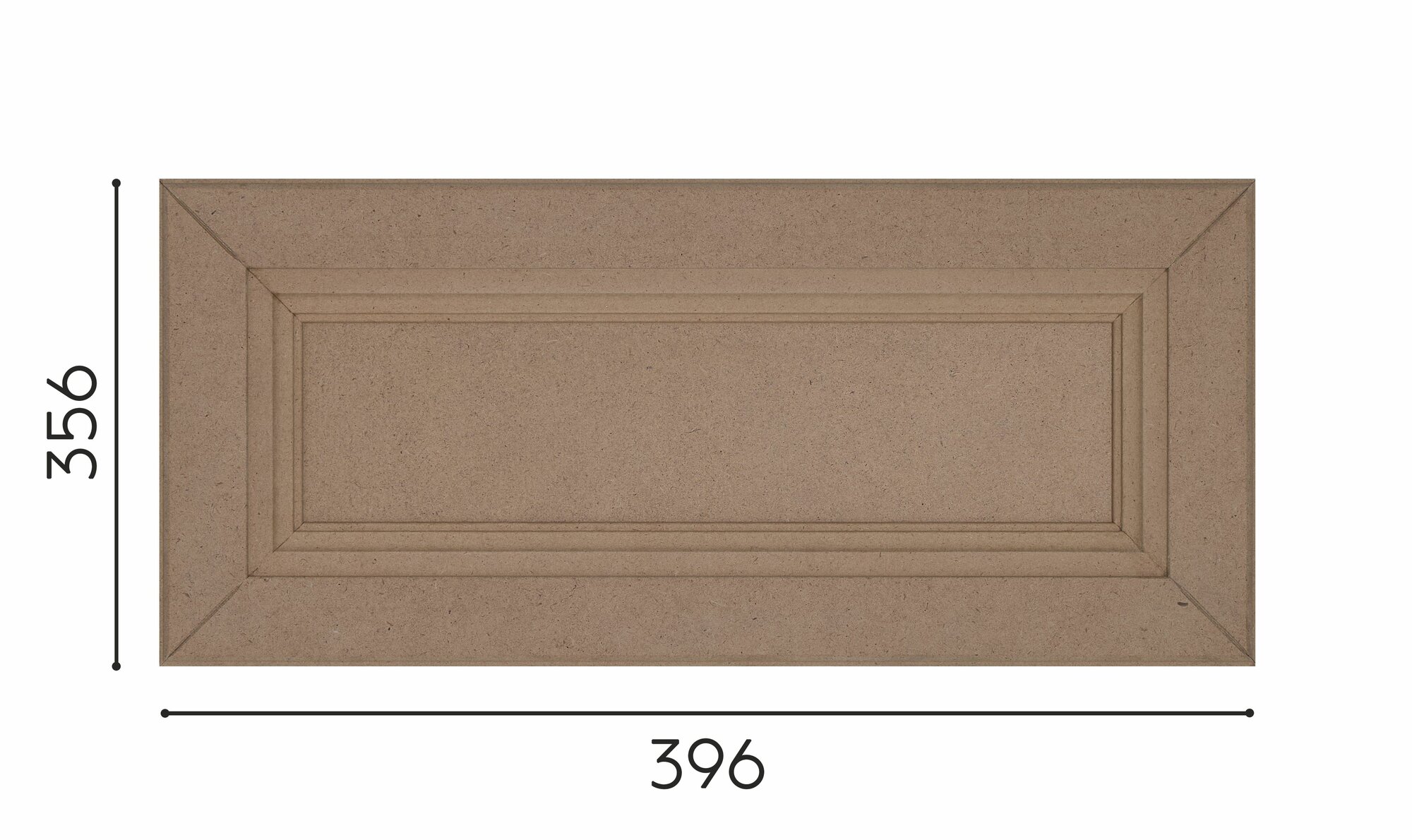 Фасад мебельный МДФ под покраску ящик