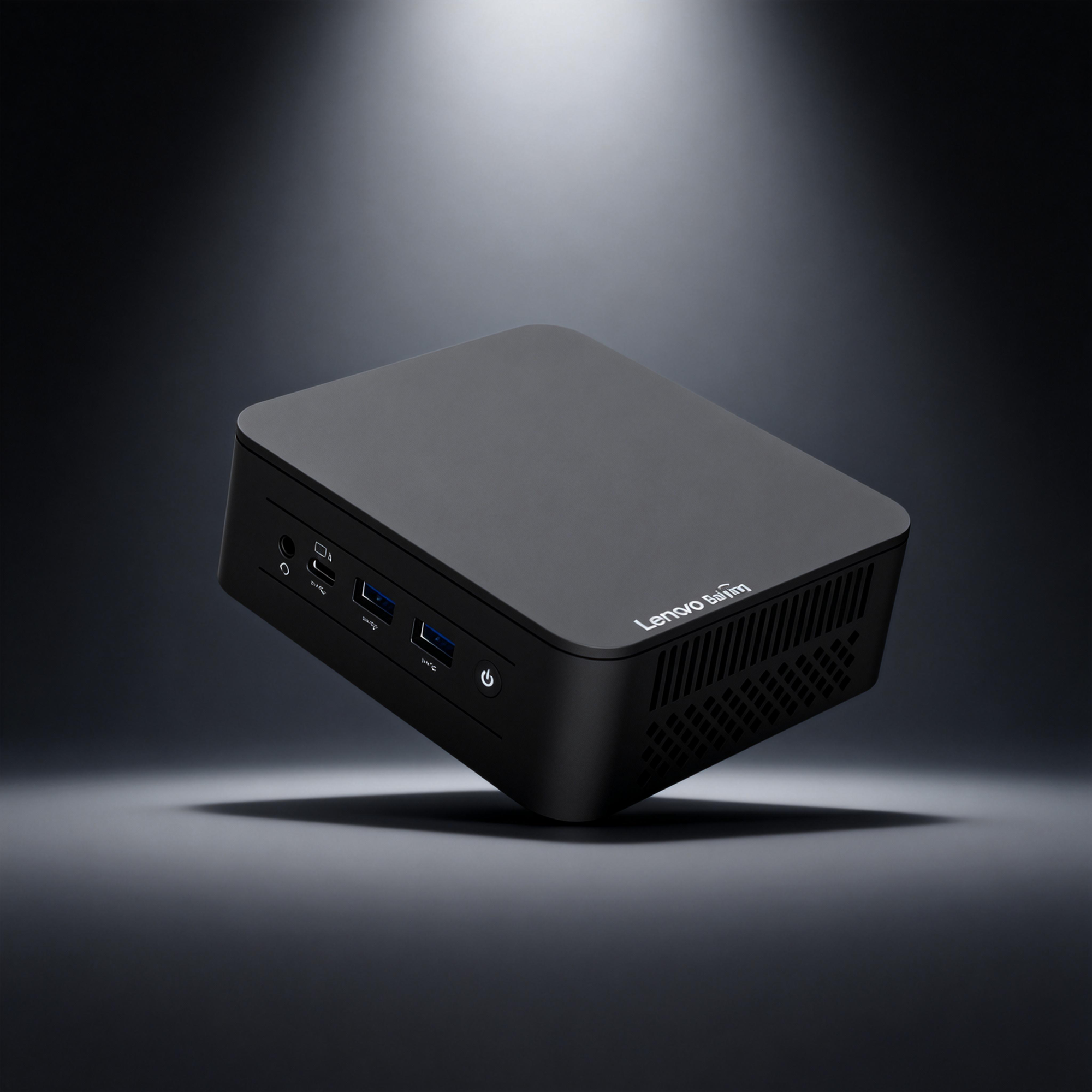 Lenovo Мини-ПК Lenovo Mini PC Baiying NUC12 GO Intel i3-N305 Двухдиапазонный WiFi Bluetooth USB-компьютер ), черный