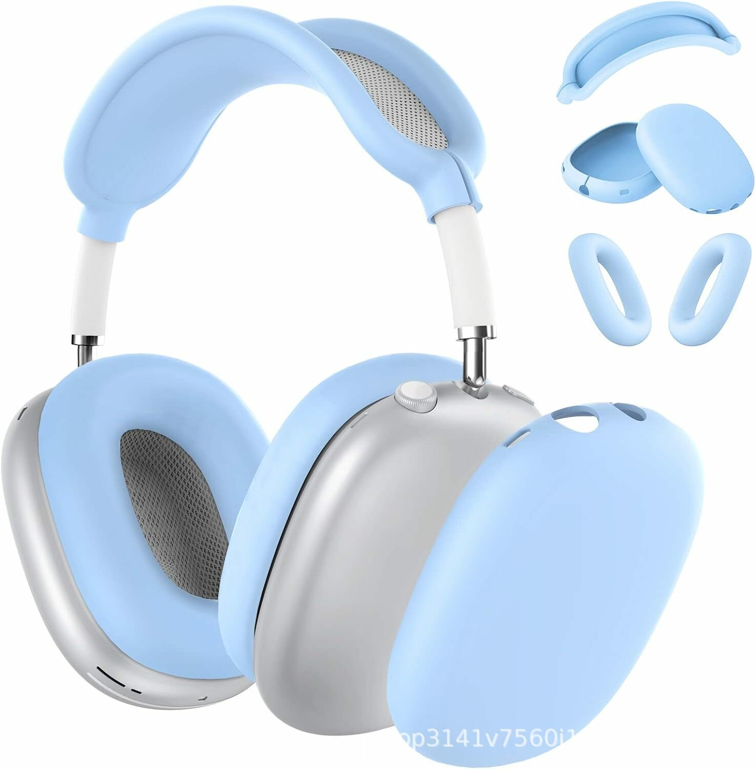 Чехол для наушников AirPods Max, силиконовый чехол для наушников, защитный чехол для Bluetooth-наушников Apple, защитный чехол для наушников