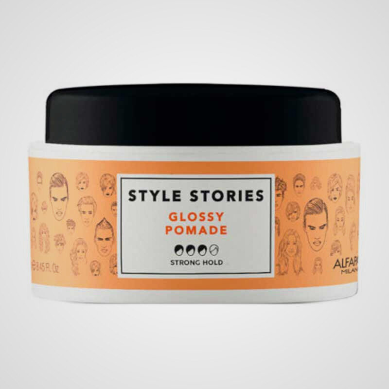 Помада сильной фиксации, придающая экстра блеск 100 мл Alfaparf Style Stories Glossy Pomade Помада для укладки 100 мл