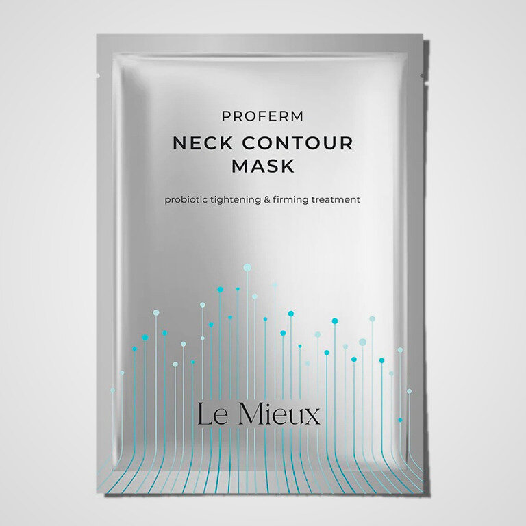 Контурная маска с ферментами для шеи 4 шт Le Mieux PROFERM NECK CONTOUR MASK №4 Маска 4 шт