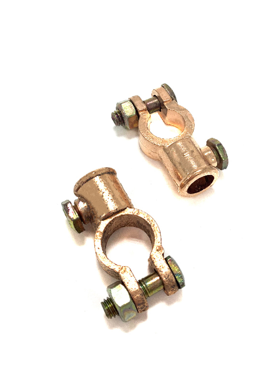 Клемма АКБ 12/24В алюминий с медным покрытием, под болт (комплект 2 шт.) Vettler