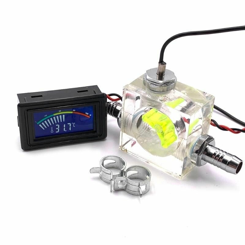 Трёхходовой расходомер с термометром для СЖО, GN