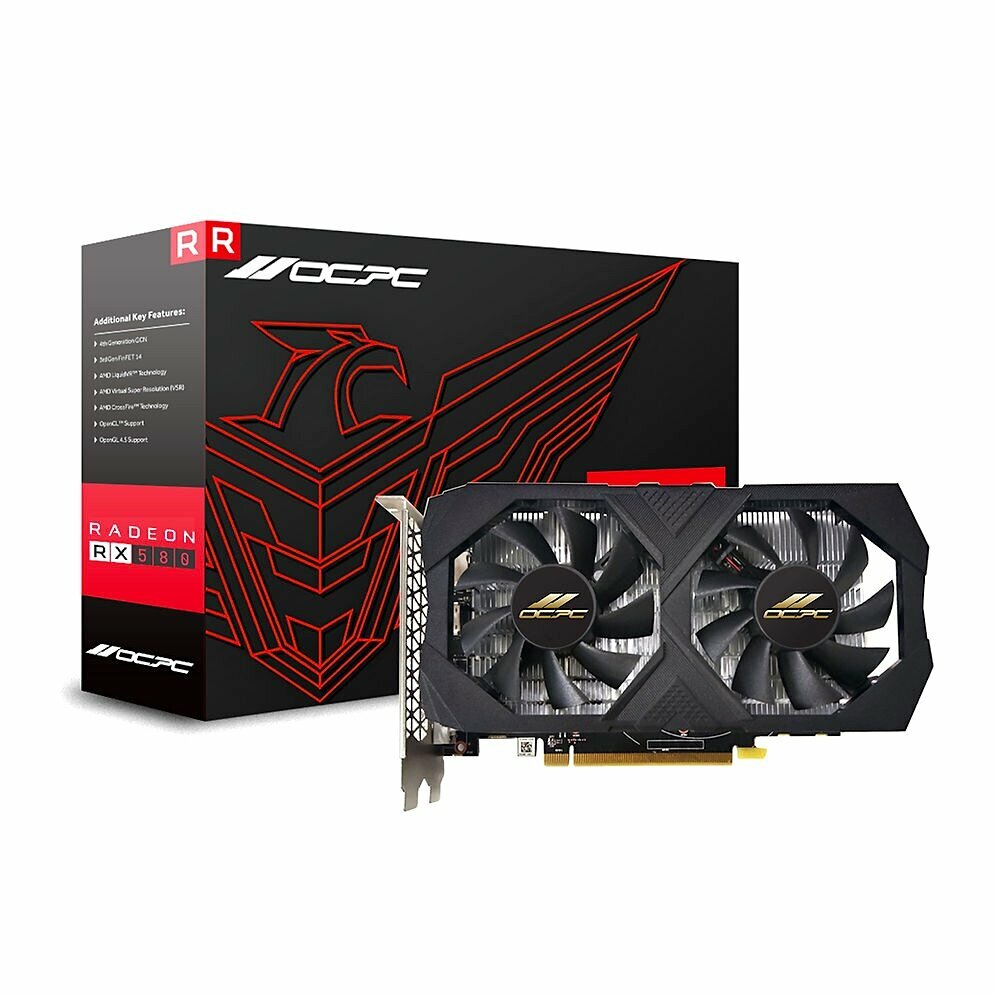 Видеокарта OCPC Radeon RX 580 8GB 2048SP GDDR5