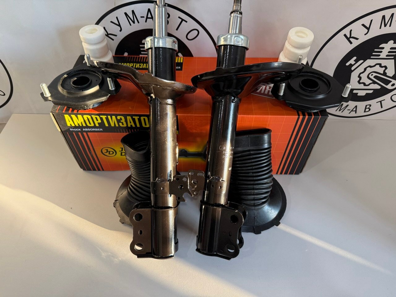 Передние амортизаторы тойота королла 150 полный комплект Just Drive