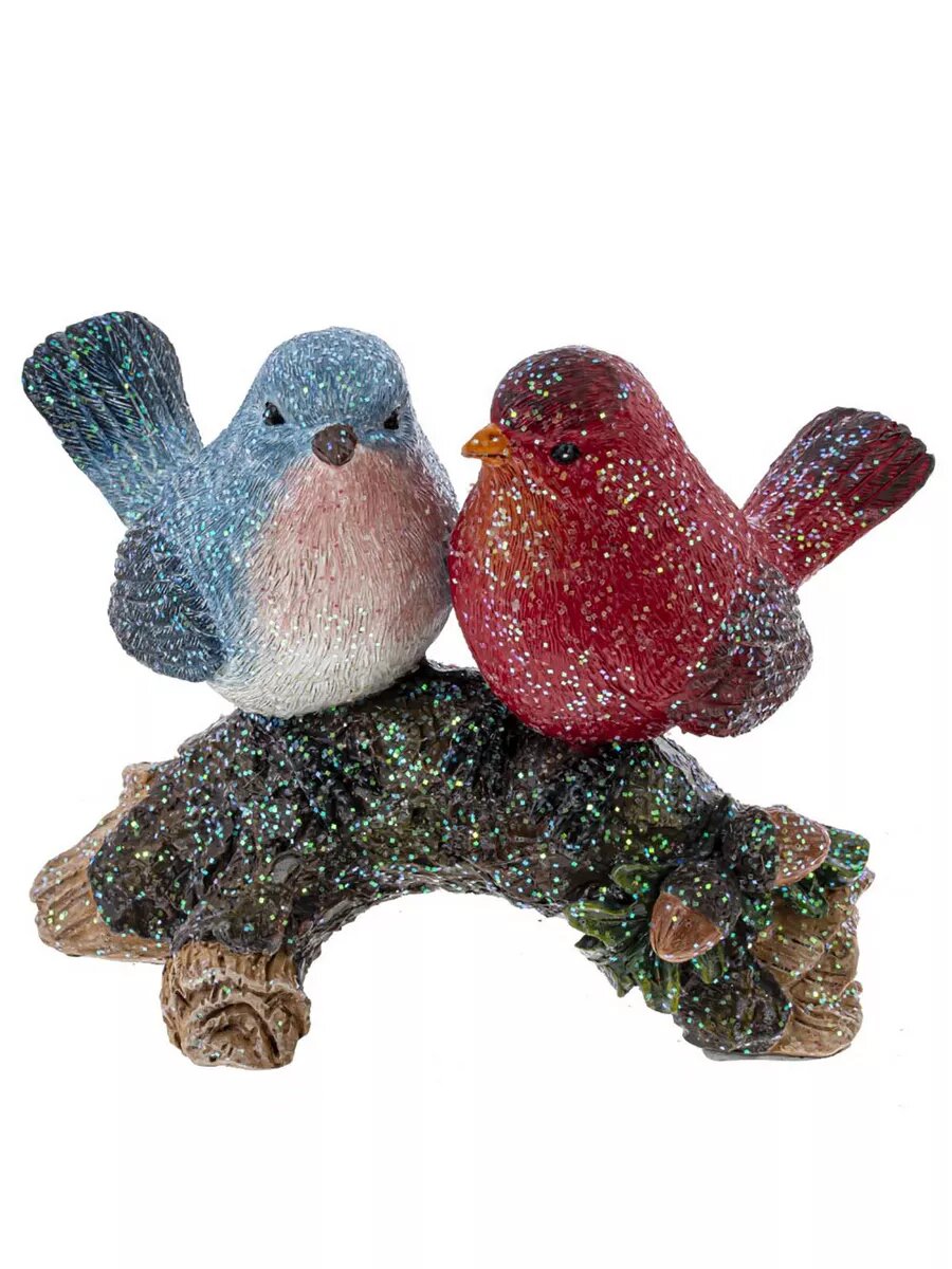 Фигурка декоративная Птички Remecoclub, 13x9,5x10 см